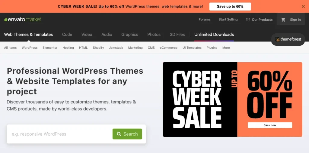 envato marketで 最大60%offの CYBER WEEK SALE 2023開催中！ | SAInoITnote