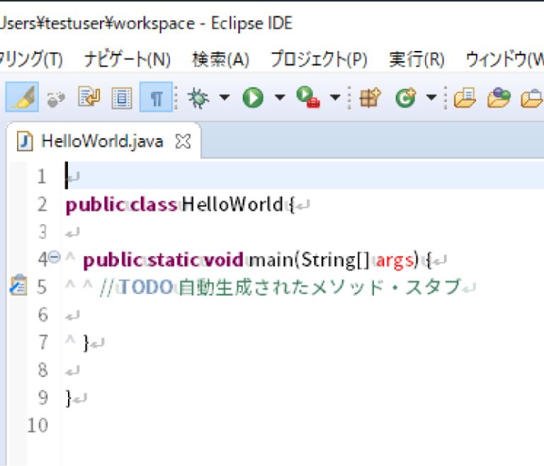 【前置きなし】Java、はじめてのプログラム Hello World! Eclipse編 | SAInoITnote